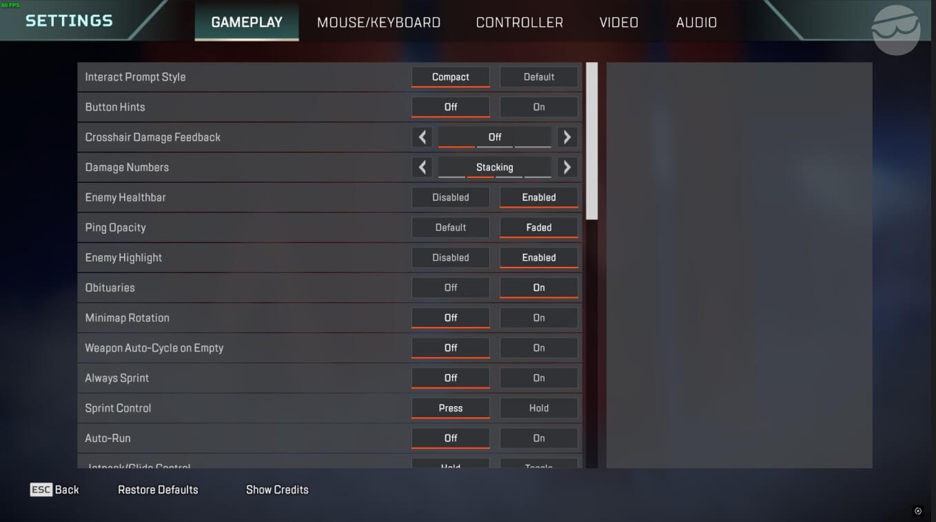 Best Apex Legends Settings, Options for FPS Performance